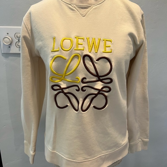 Loewe | Sweaters | Loewe Cream Sweatshirt Size S | Poshmark